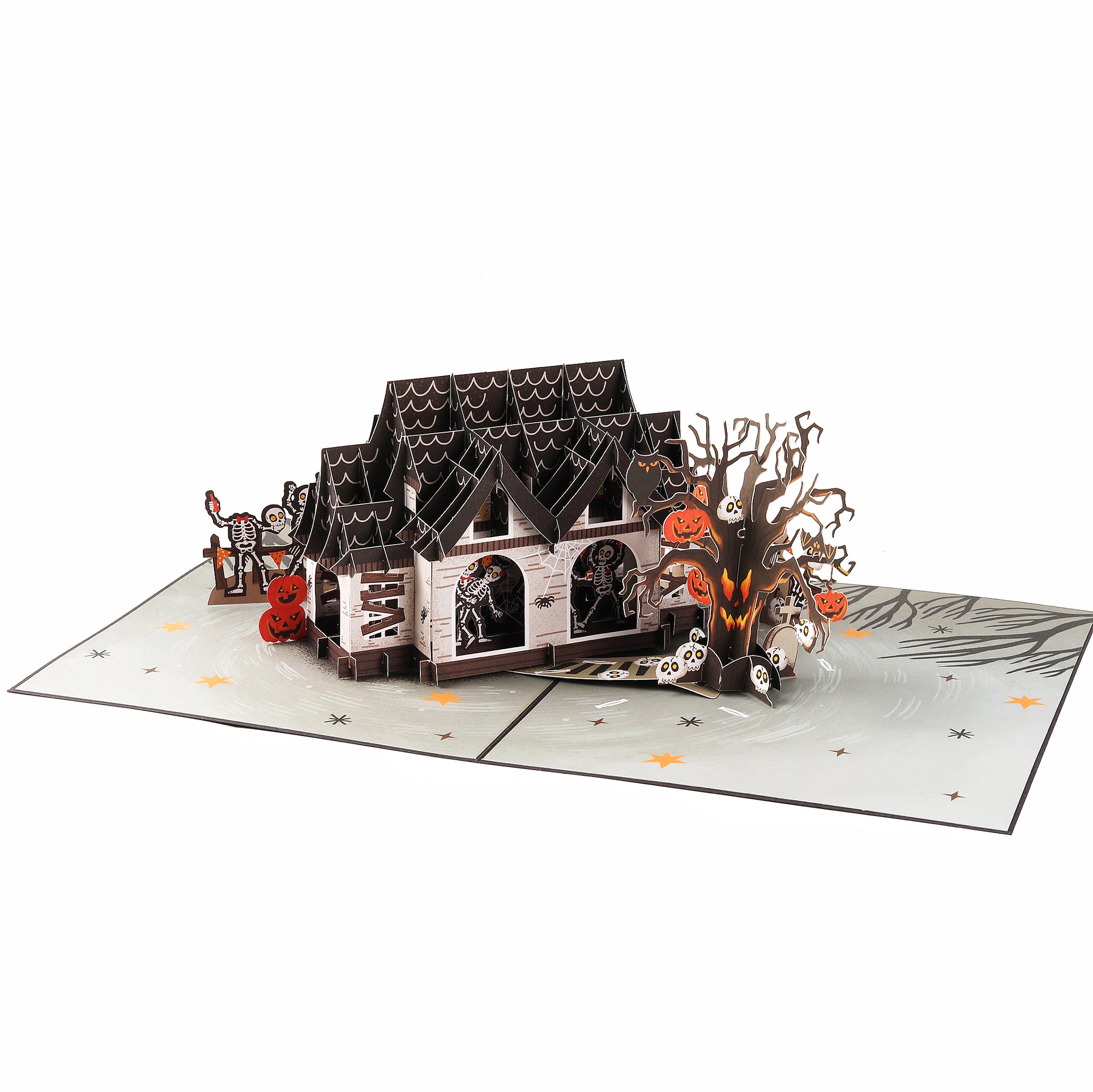 Model Haunted House Card Pop Up Card (Haunted House) Halloween